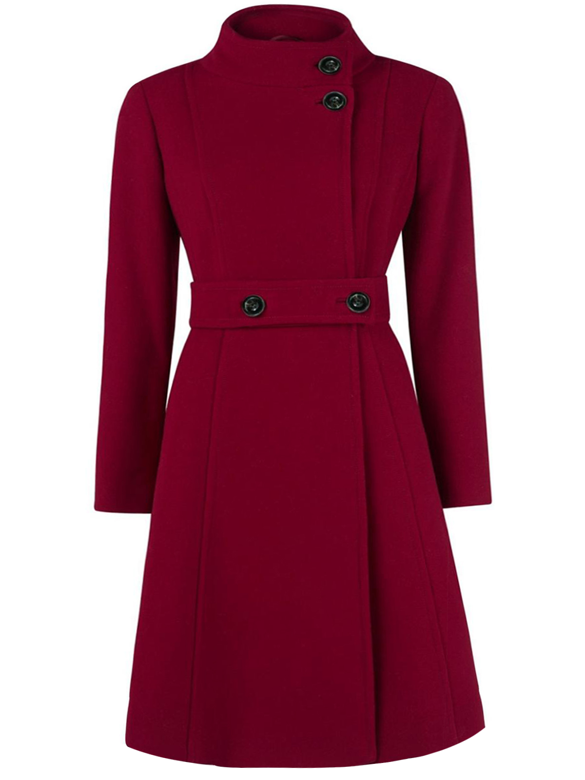 Wholesale kaliko clothing - - Kaliko WINE Full Skirt Wool Coat - Size 8 ...