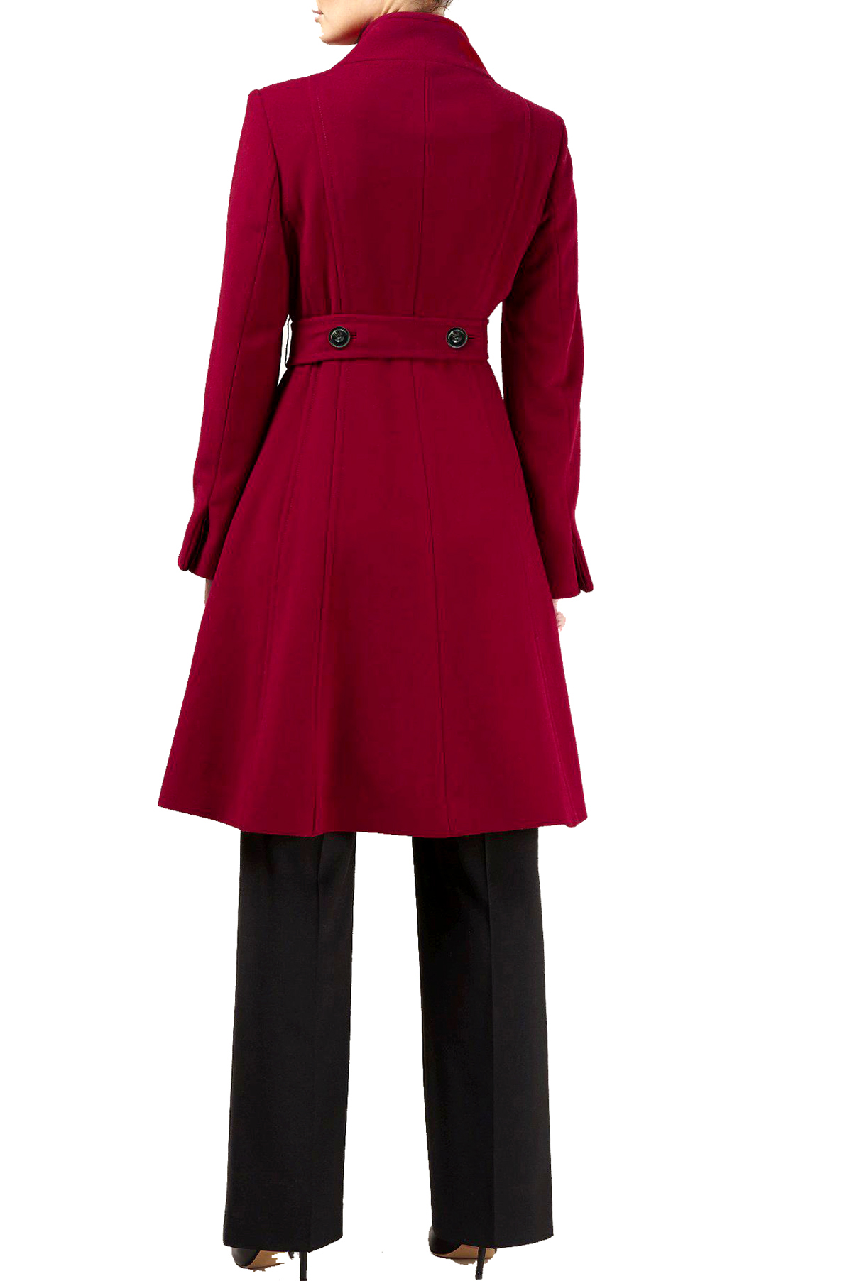 Wholesale kaliko clothing - - Kaliko WINE Full Skirt Wool Coat - Size 8 ...