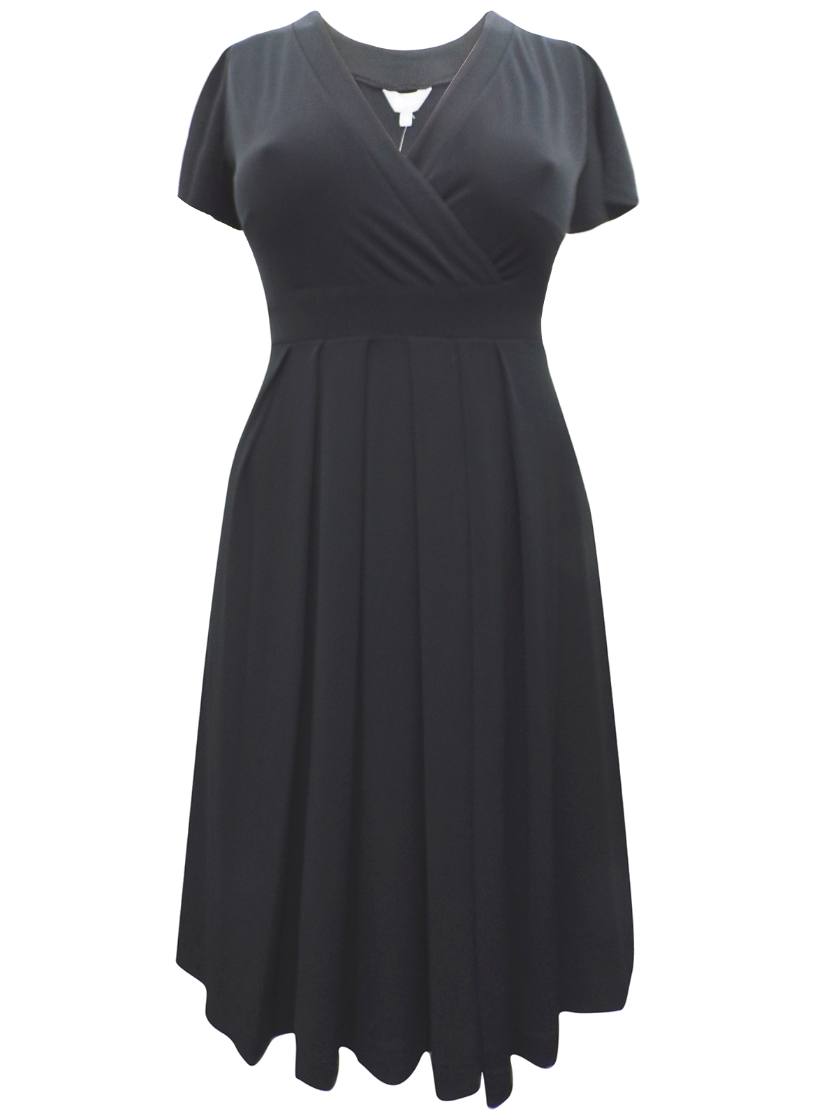 Wholesale Knitwear by Mia Moda - - Mia Moda BLACK Mock Wrap Pleated ...