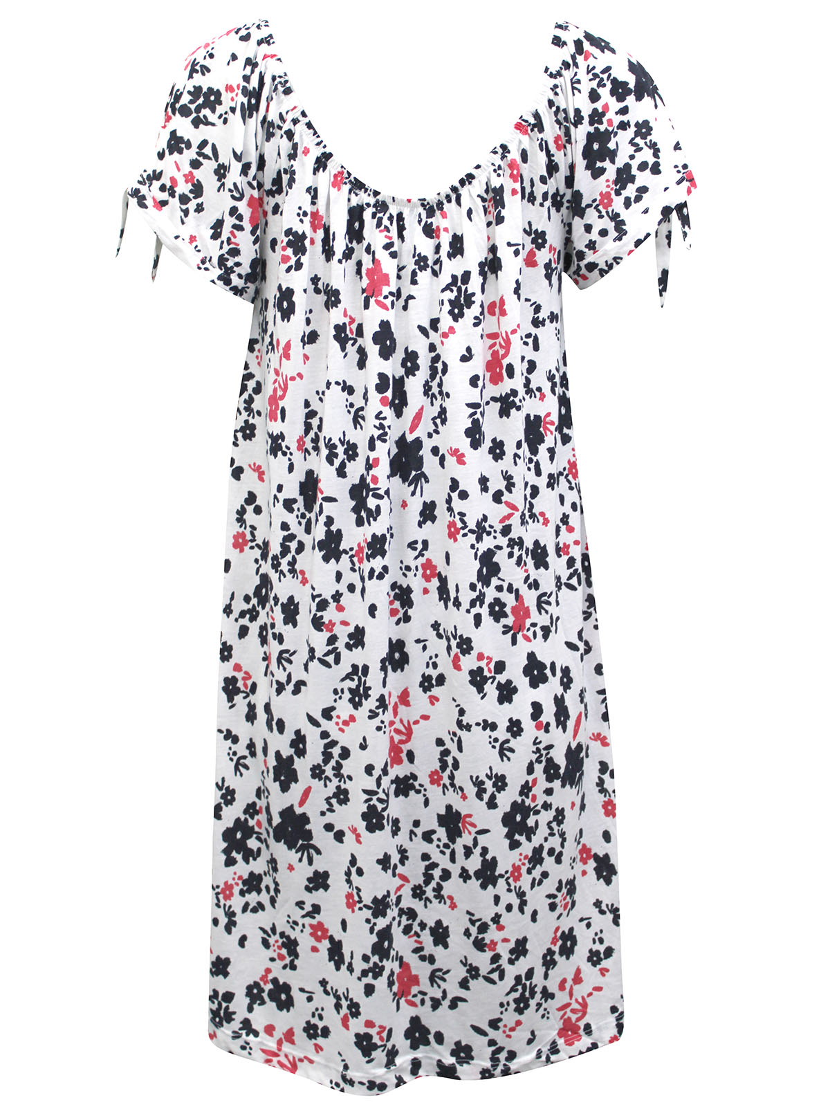 Gina Benotti - - Gina Benotti WHITE Printed Bardot Dress - Size 10/12 ...
