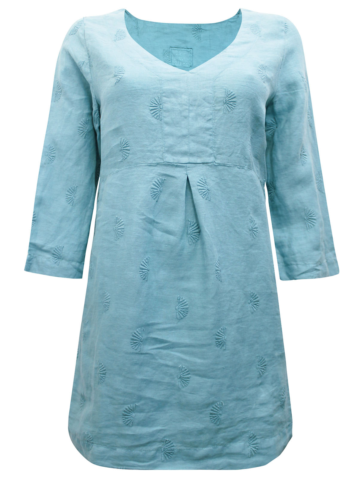 White Stuff - - IRREGULAR - BLUE Bailey Linen Tunic Top - Plus Size 12 ...