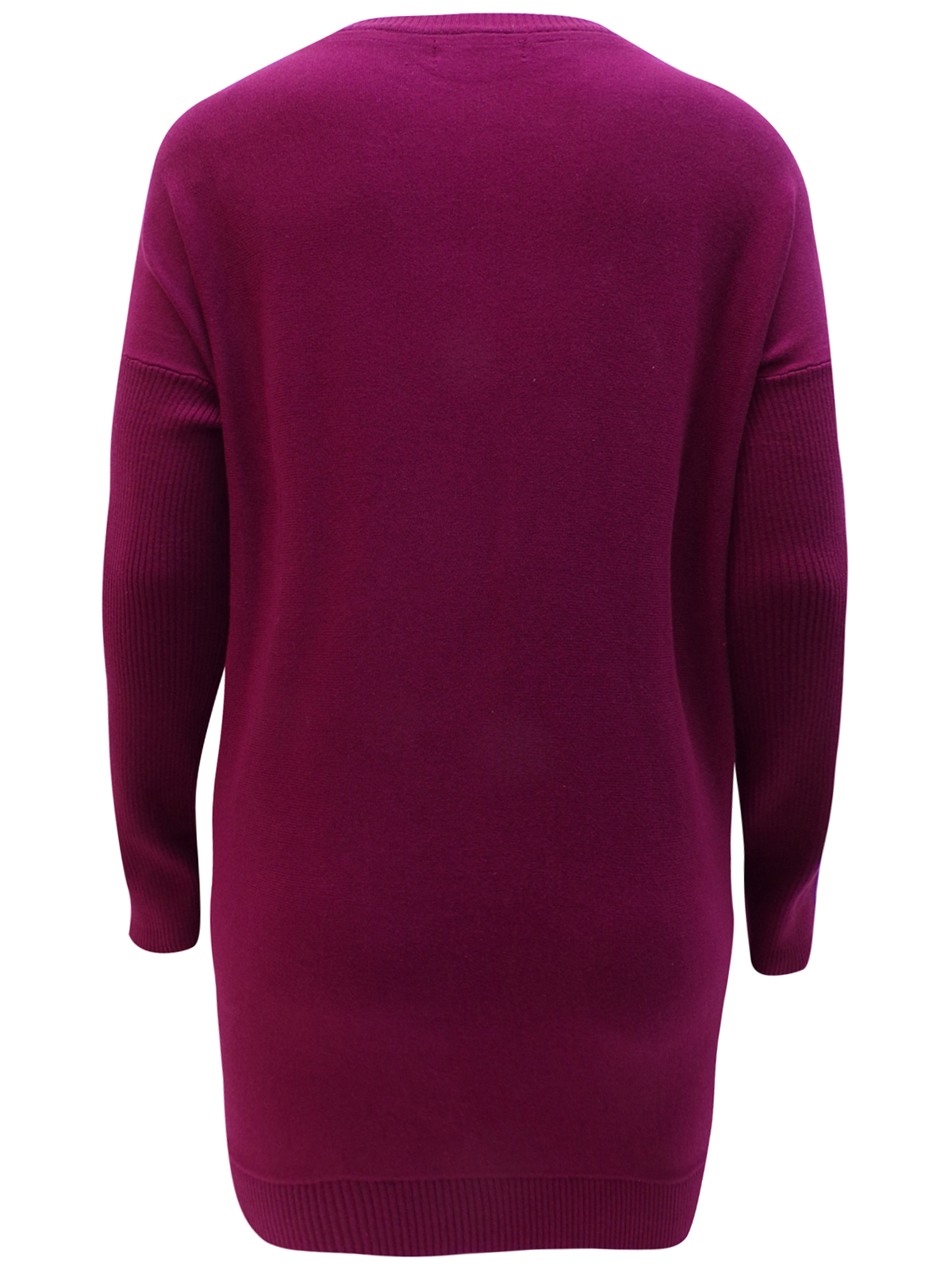 BPC Selection - - BPC Selection BURGUNDY Peace Sign Embellished Knitted ...