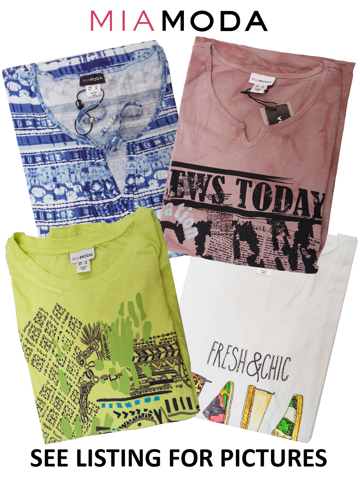 Wholesale Knitwear by Mia Moda - - Mia Moda ASSORTED Plain, Printed ...