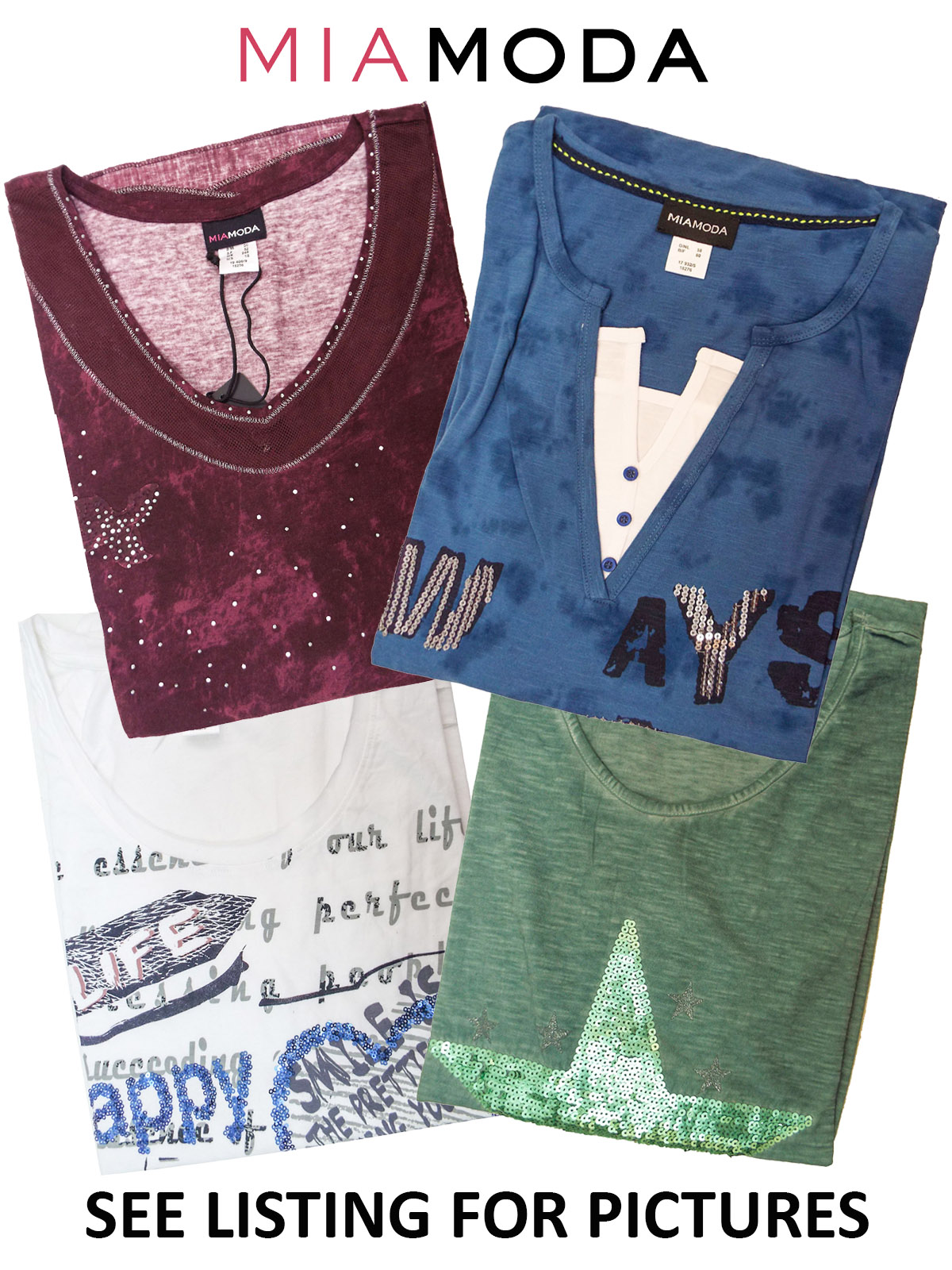 Wholesale Knitwear by Mia Moda - - Mia Moda ASSORTED Plain, Printed ...
