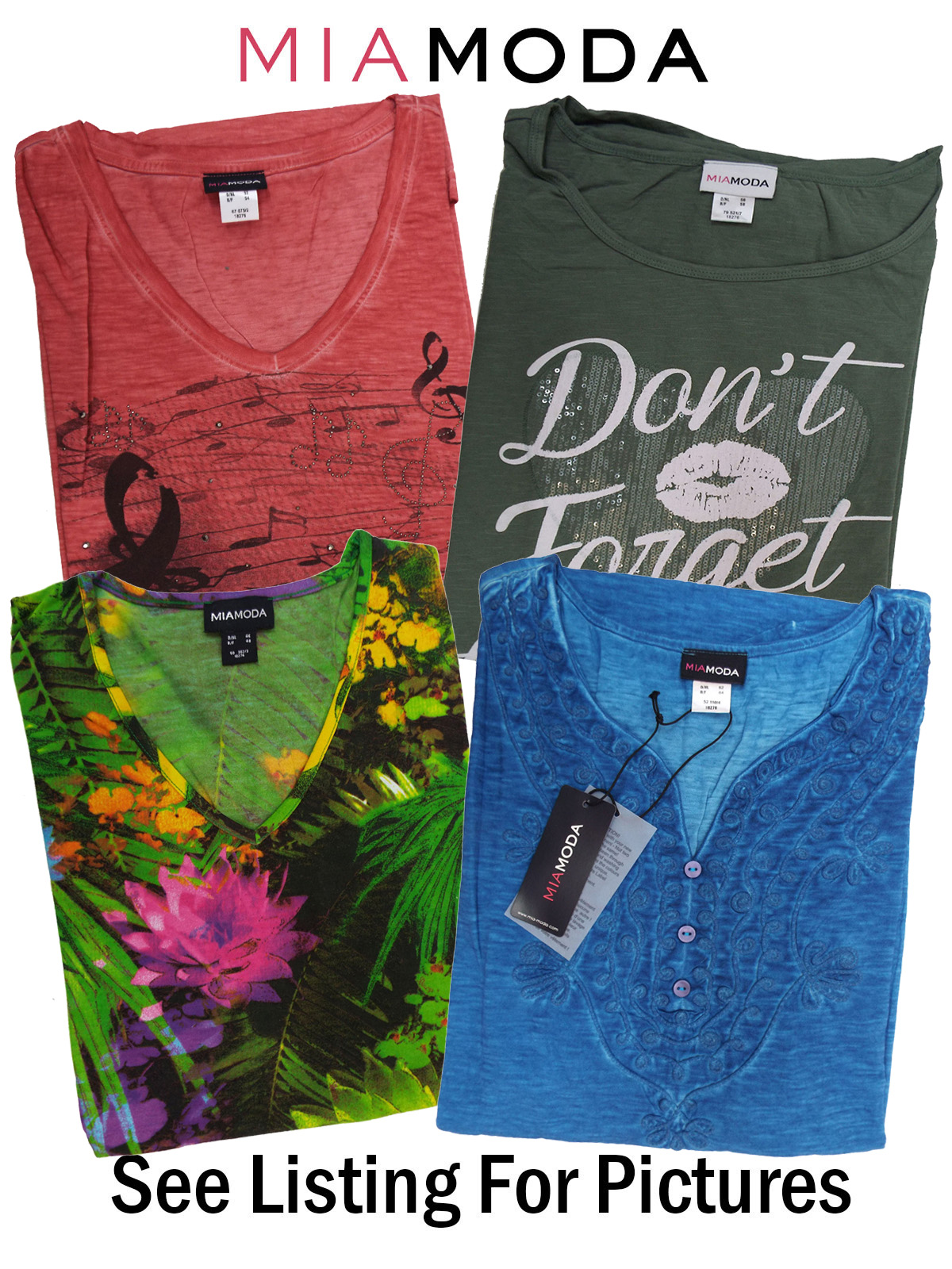 Wholesale Knitwear by Mia Moda - - Mia Moda ASSORTED Plain, Printed ...