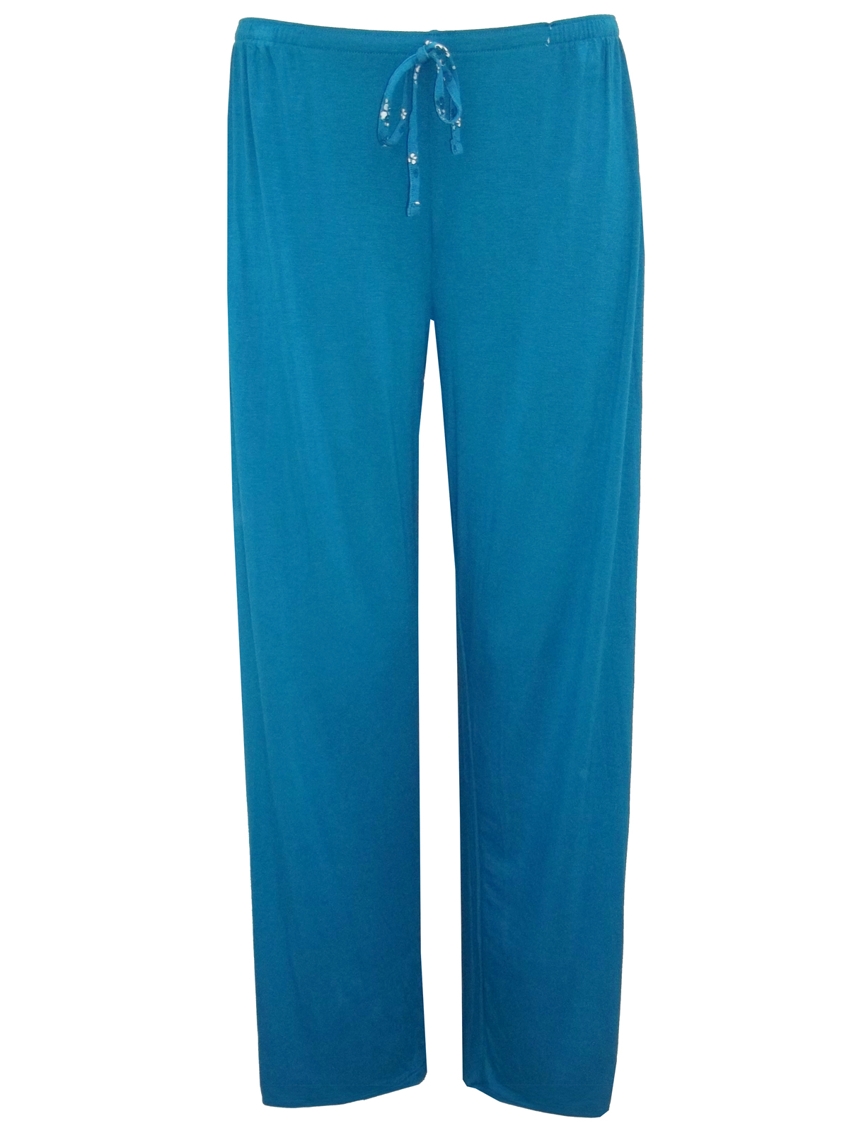 Dunn3s TEAL Drawstring Jersey Pyjama Bottoms - Size 8/10 to 18/20