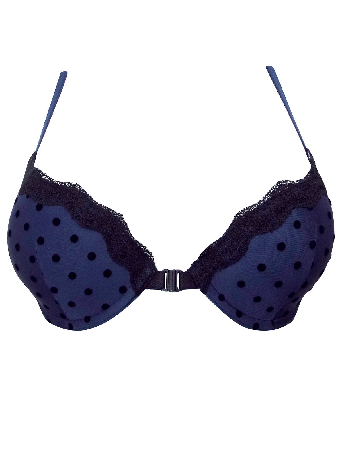 Wholesale Lingerie Spanish Brand Oysho - - Oysho NAVY X-Strap Polka Dot ...