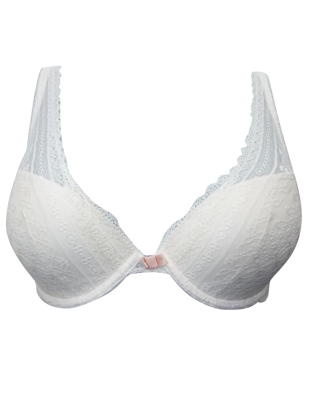 Wholesale Lingerie Spanish Brand Oysho - - Oysho CREAM Scallop Lace ...
