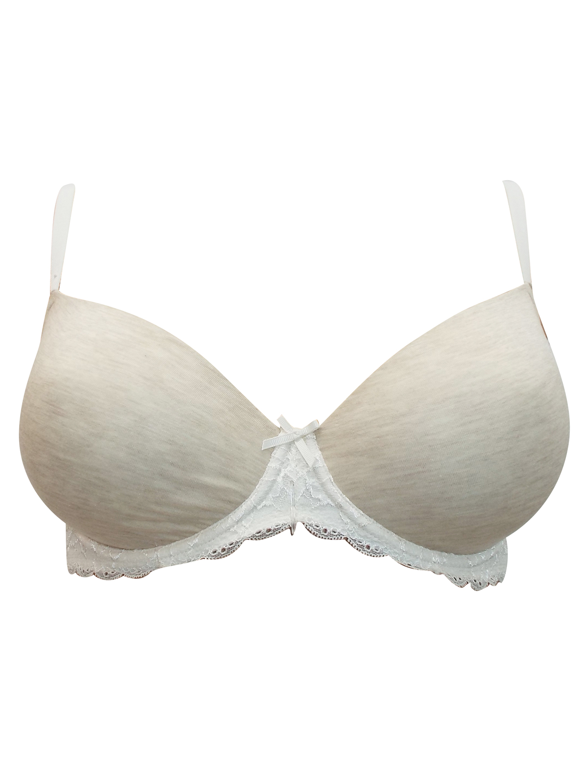 F&F - - CREAM Padded & Wired Full Cup Bra - Size 34 to 38 (B-C-D-DD)