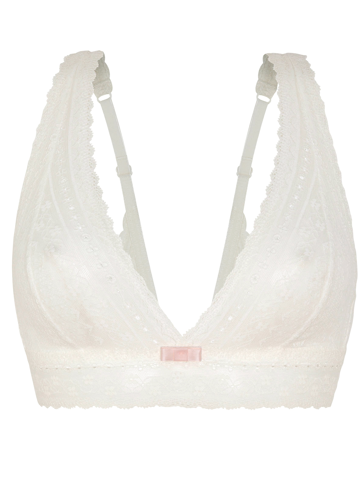 Wholesale Lingerie Spanish Brand Oysho - - OYSHO CREAM Floral Lace ...