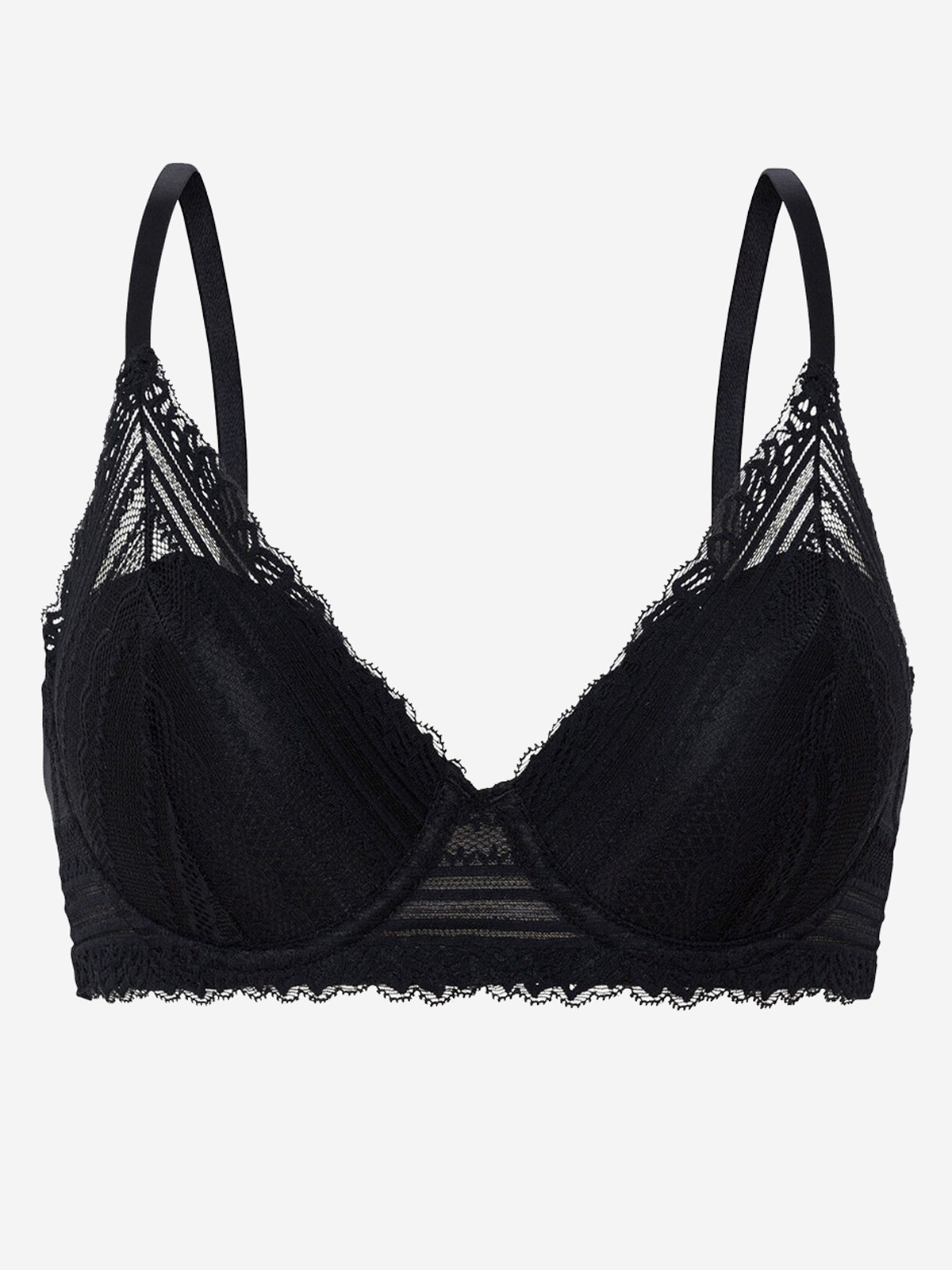 Wholesale Lingerie Spanish Brand Oysho - - OYSHO BLACK Geo Lace Lightly ...