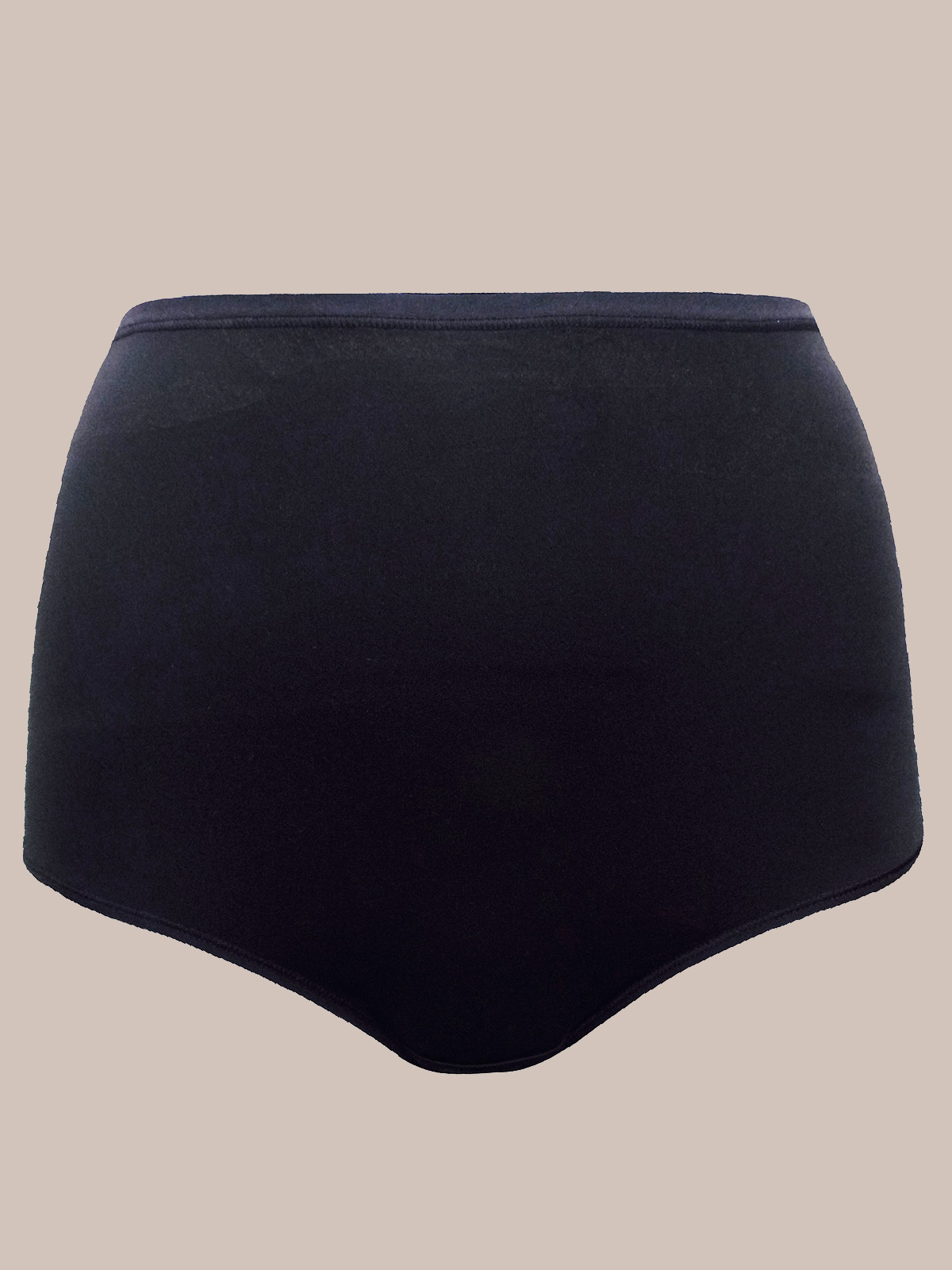 F&F - - F&F BLACK Microfibre No VPL High Rise Full Briefs - Size 10 to 22