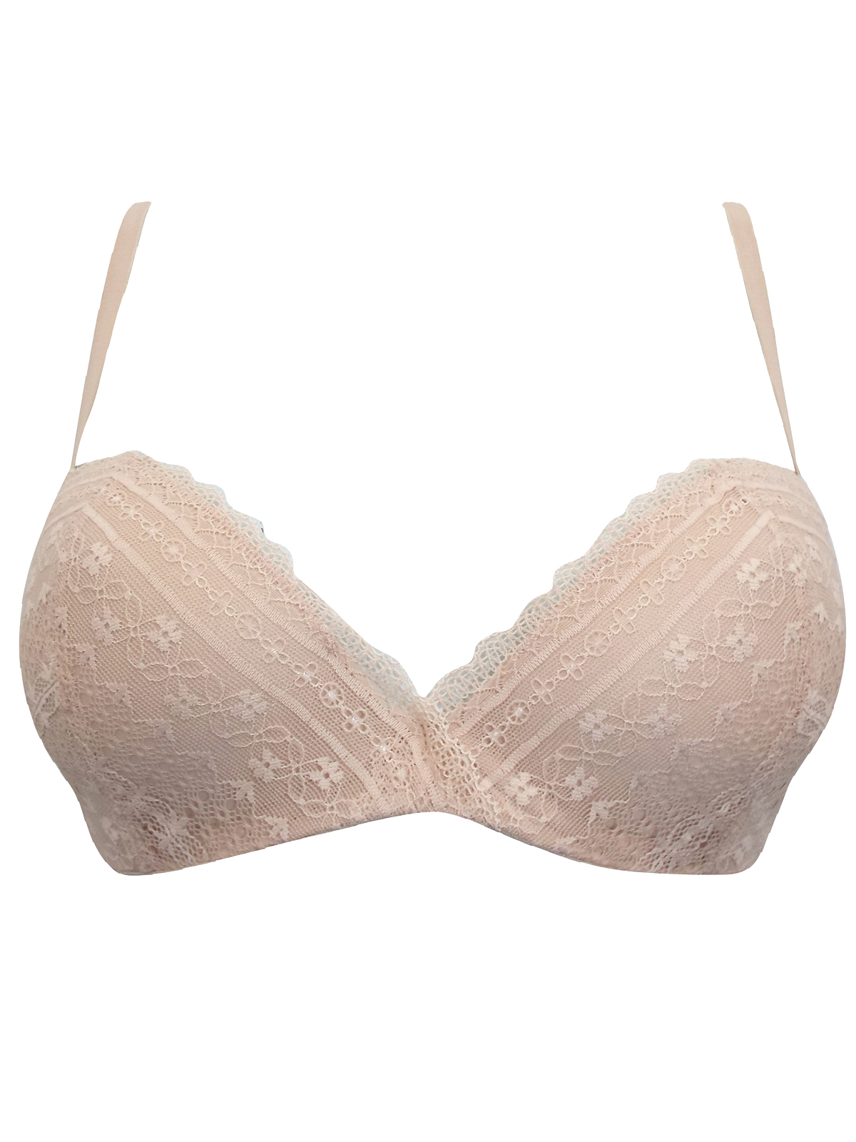 Wholesale Lingerie Spanish Brand Oysho - - OYSHO NUDE Scallop Lace ...