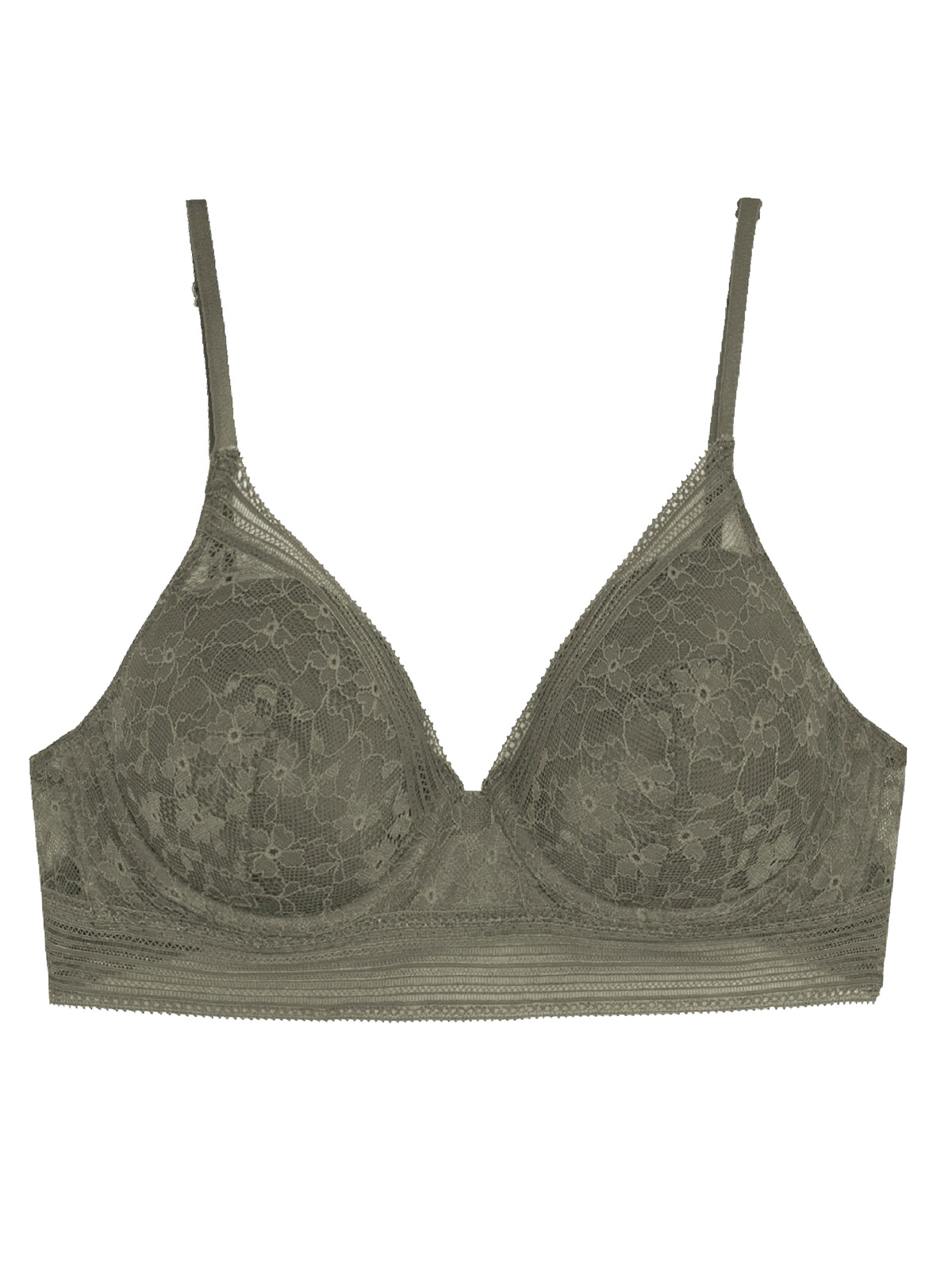 Wholesale Lingerie Spanish Brand Oysho - - OYSHO KHAKI Stretch Lace ...