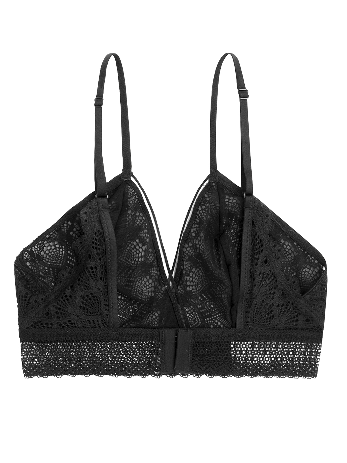 Wholesale Lingerie Spanish Brand Oysho - - OYSHO BLACK Geometric Lace ...