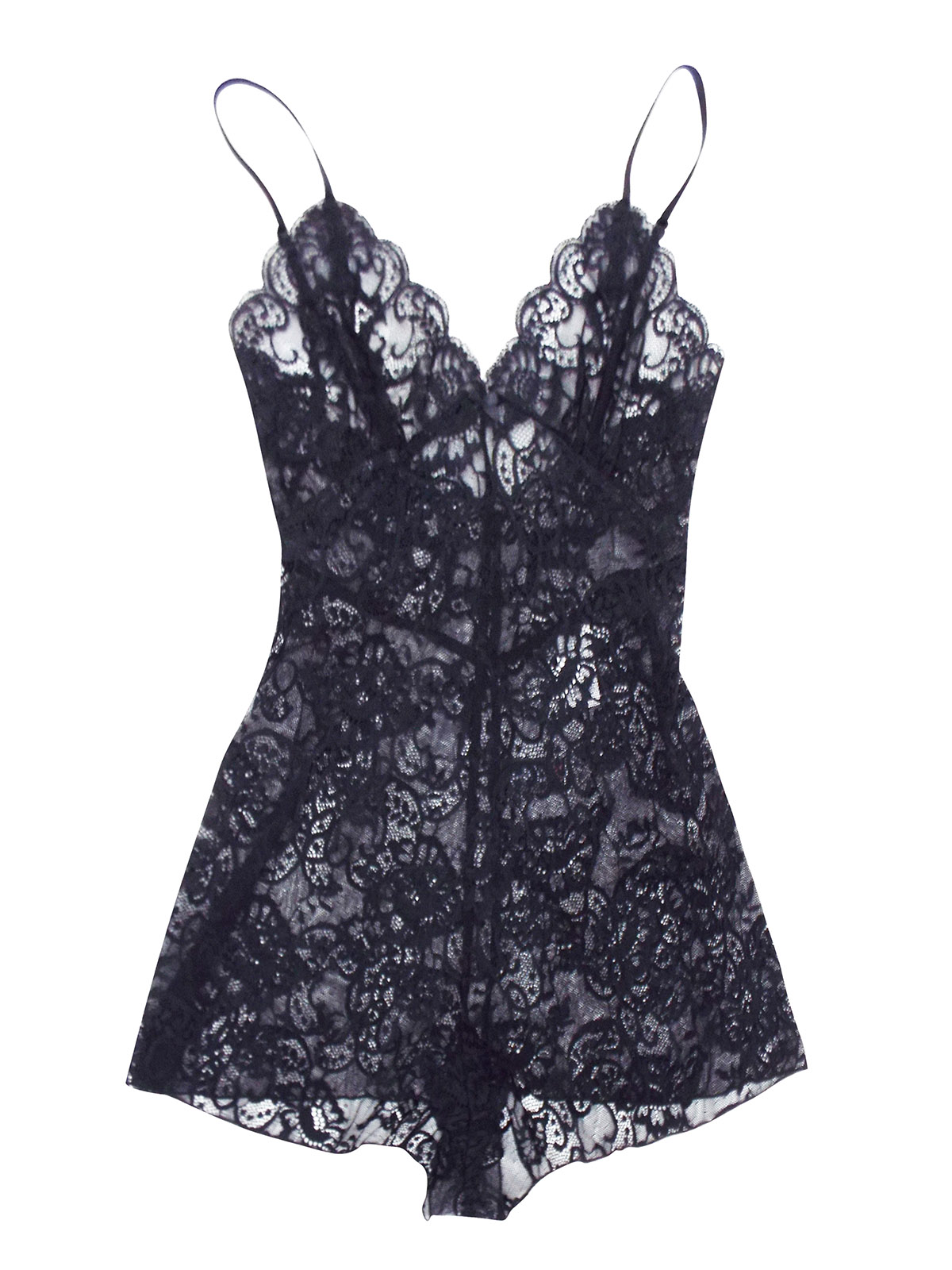 Boux Avenue - - Boux Avenue BLACK Lace Teddy - Size 8 to 10