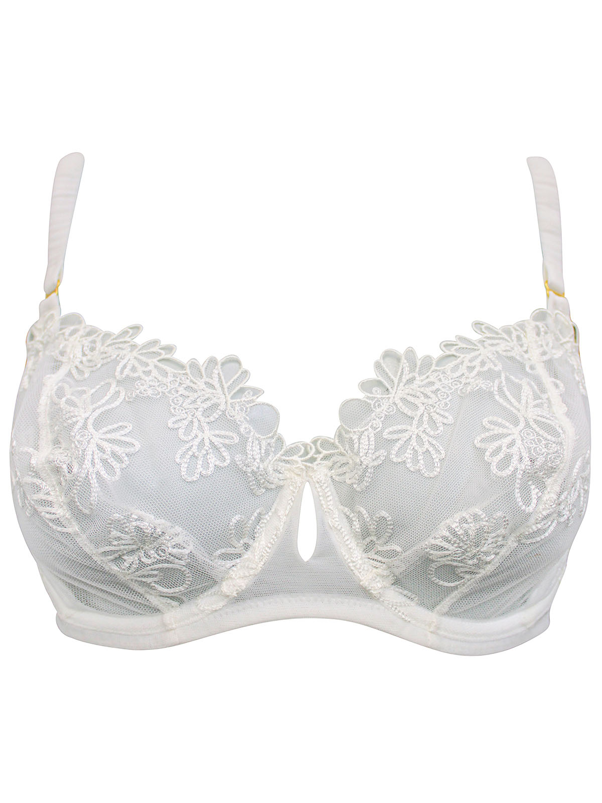 Adina Reay - - Adina Reay CHAMPAGNE Pen Tulle Balconette Bra - Size 32 ...