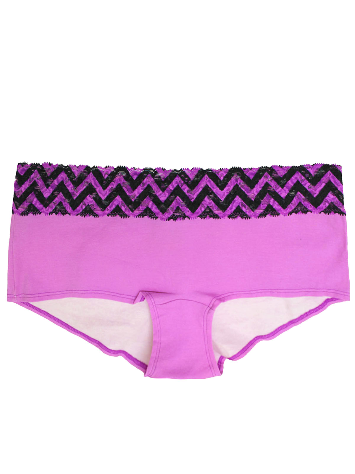Victoria's Secret - - PINK Chevron Lace Trim Shortie Knickers - Size L