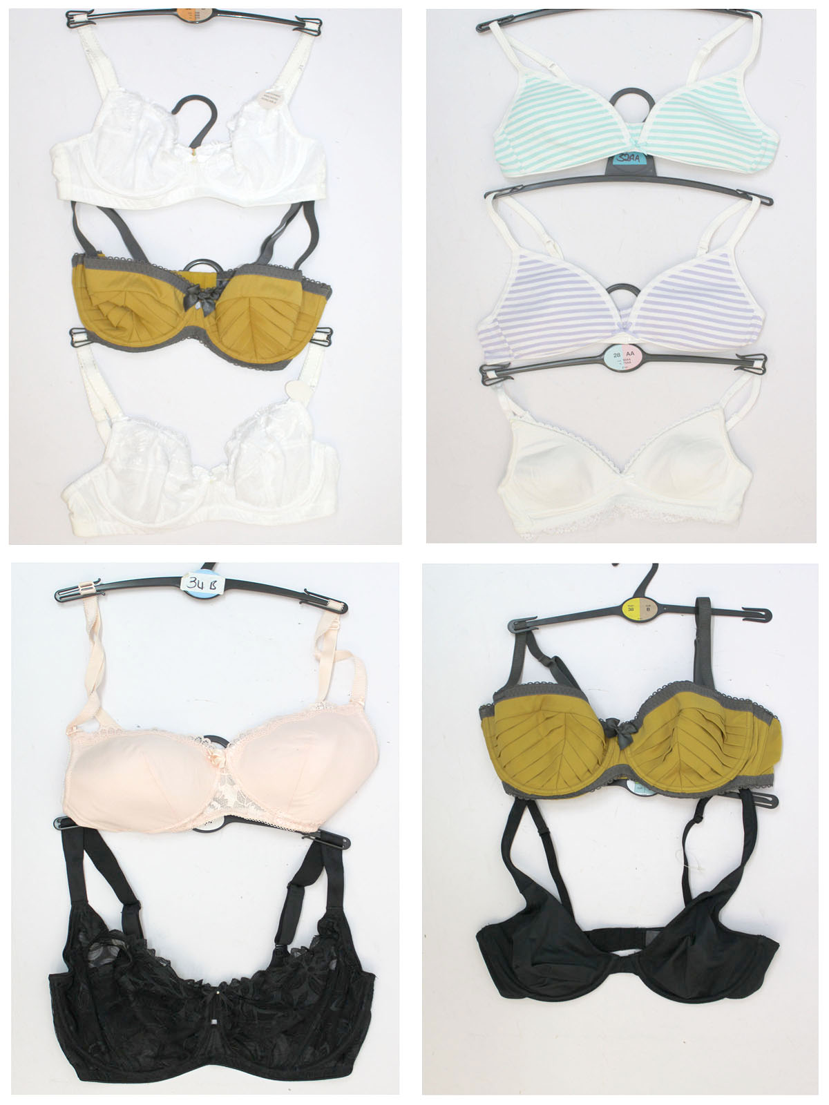 IRREGULAR - ASSORTED Bras - Size 28 to 38 (AA-B-C-D-F)
