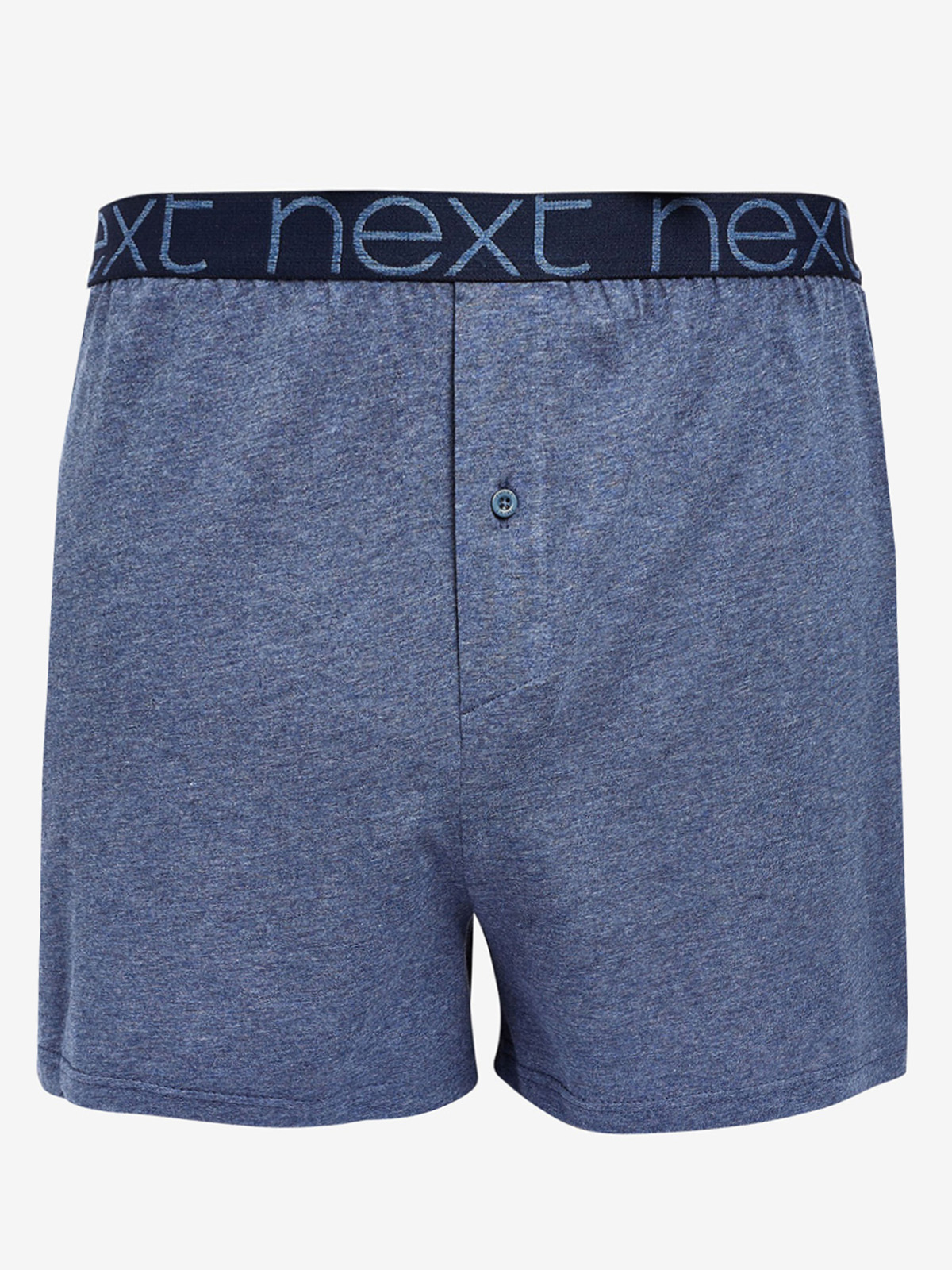 BLUE Pure Cotton Branded Waist Boxers - Size S to 3XL