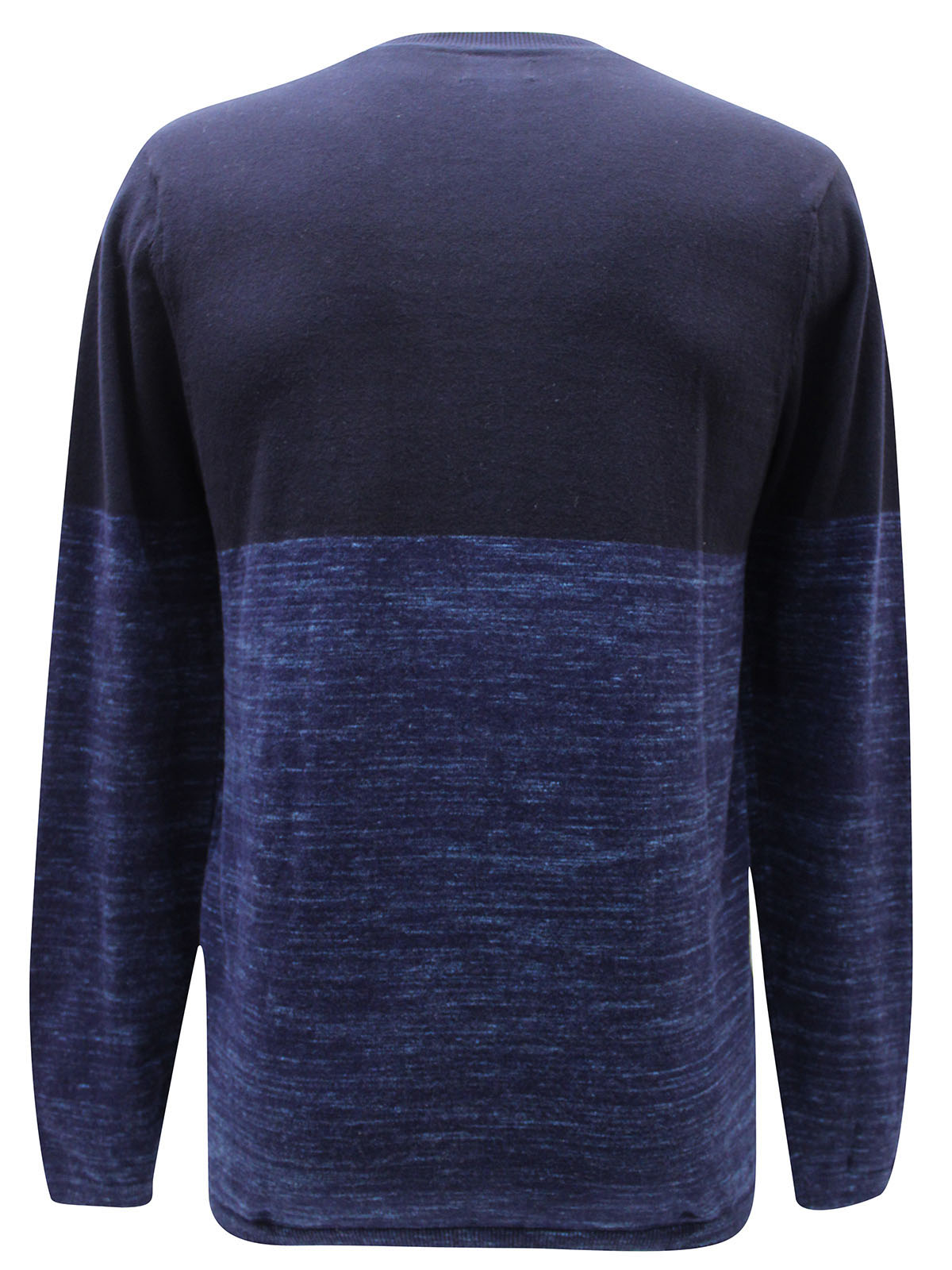 NAVY Mens Color Block Crew Neck Jumper - Size XS to XL