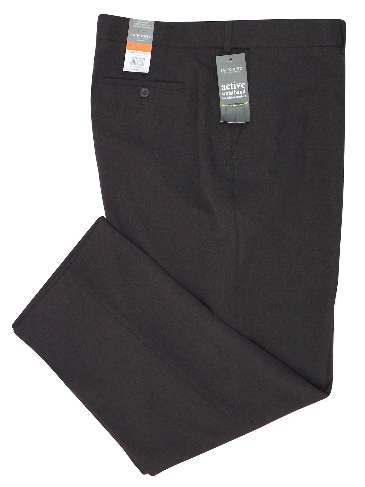 Jack REID - - JACK R3ID Dark Brown Men's Formal Trousers - Size 46