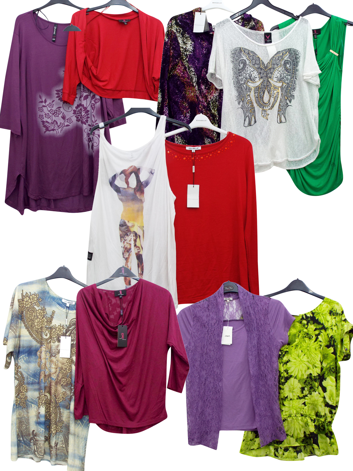 Assorted Selection of Women`s Tops- Size 10 to 26/28