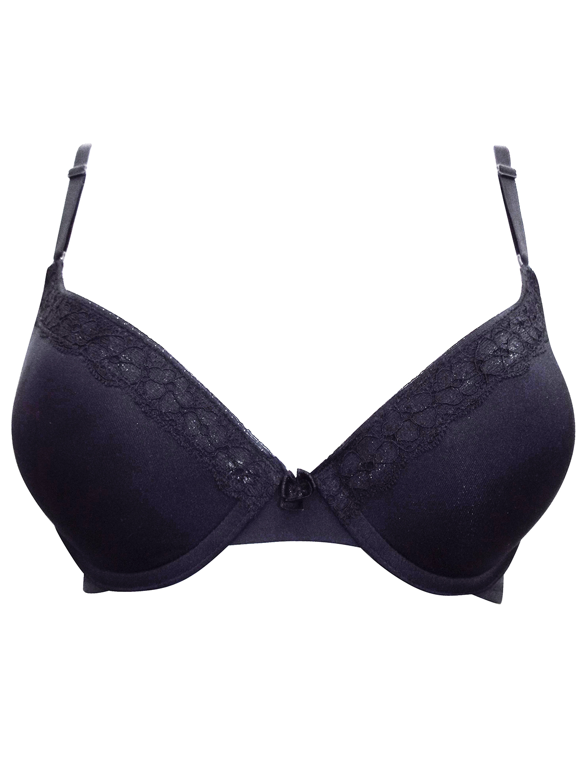 ASSORTED BLACK Padded Bras - Size 34 to 44 (B-C-D-DD-E)