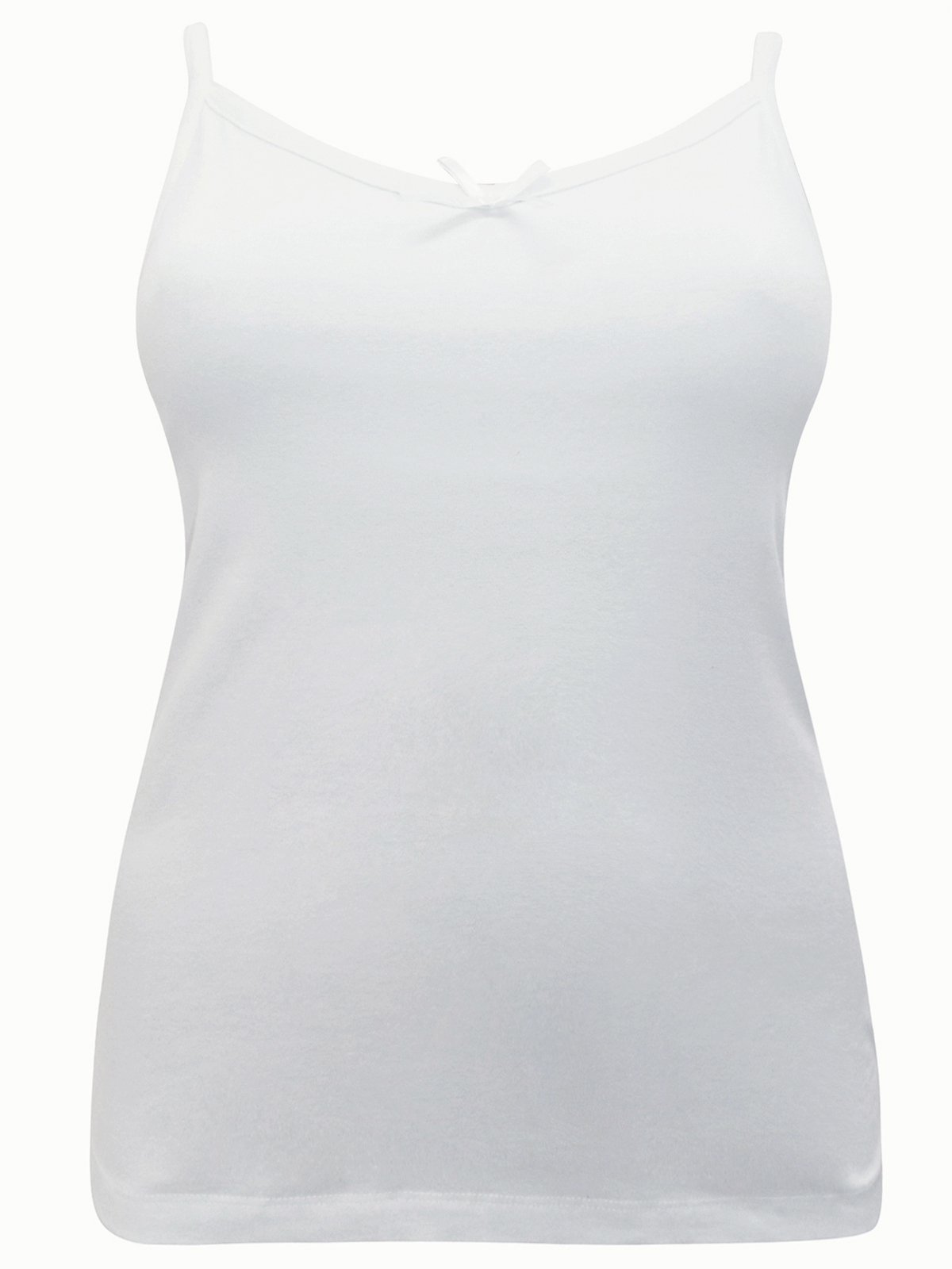 WHITE Strappy Secret Support Cami Vest - Plus Size 14/16 to 30/32