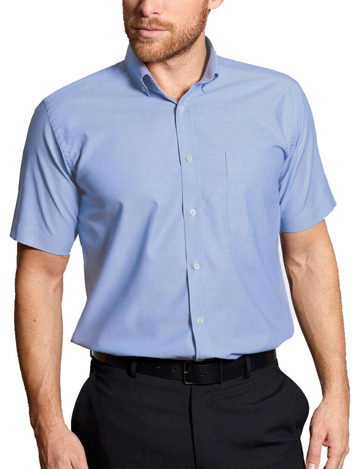 Disley - - Disley Mens Contract Short Sleeve Cotton Rich Shirt - Collar ...