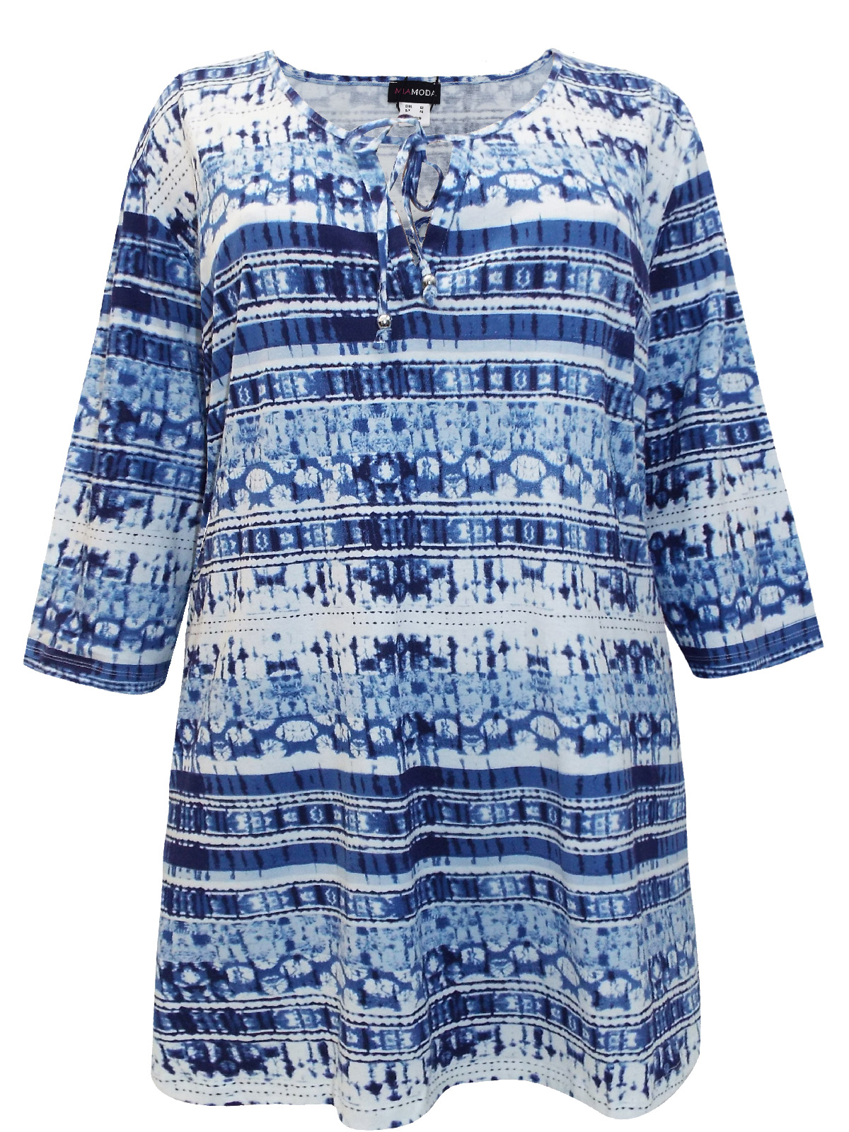 Wholesale Knitwear by Mia Moda - - Mia Moda BLUE Pure Cotton Printed ...