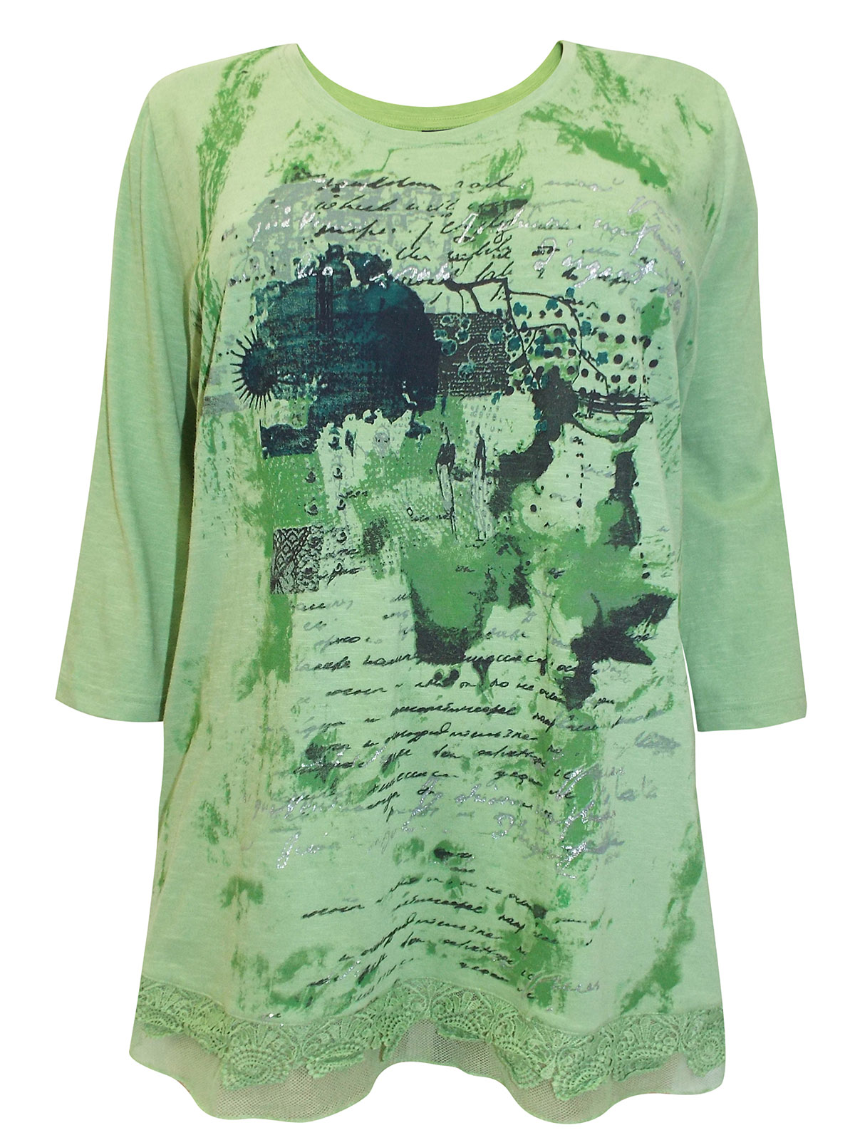 Wholesale Knitwear by Mia Moda - - Mia Moda GREEN Pure Cotton Sequin ...
