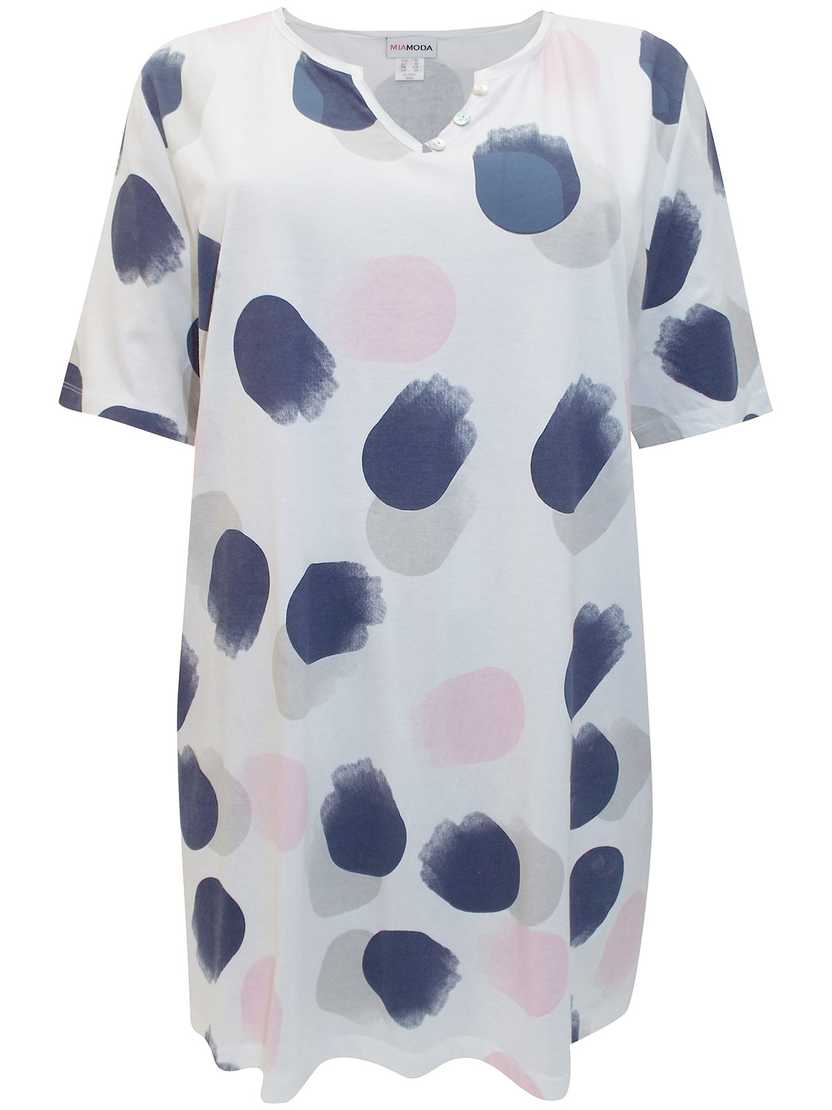 Wholesale Knitwear by Mia Moda - - Mia Moda WHITE Pure Cotton Printed ...