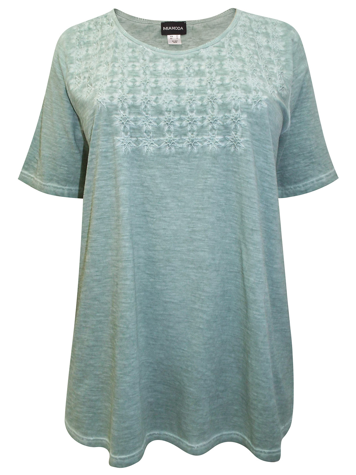 Wholesale Knitwear by Mia Moda - - Mia Moda SAGE Pure Cotton Floral ...