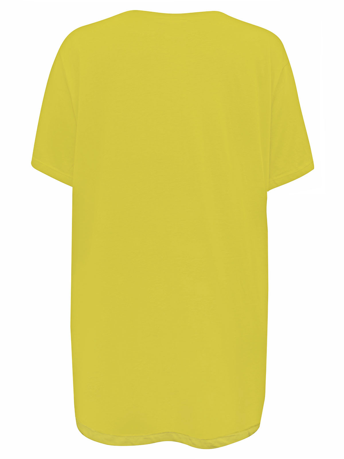 Bare Your Soul - - Bare Your Soul YELLOW Cotton Rich Slogan Print T ...