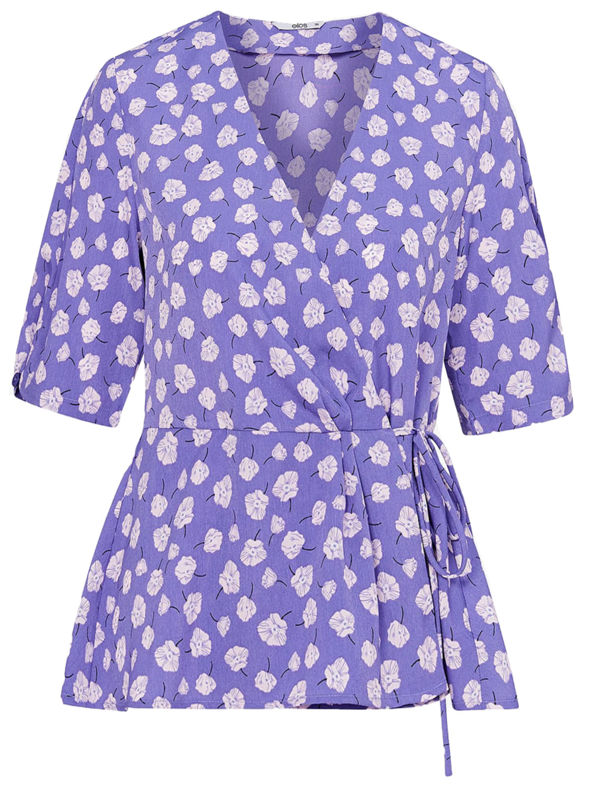 Ellos - - LILAC Vida Wrap Blouse - Plus Size 12 to 22 (EU 38 to 48)