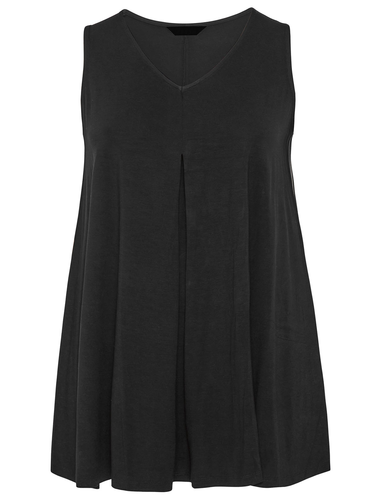 CURVE - - BLACK Swing Vest Top - Plus Size 16 to 20
