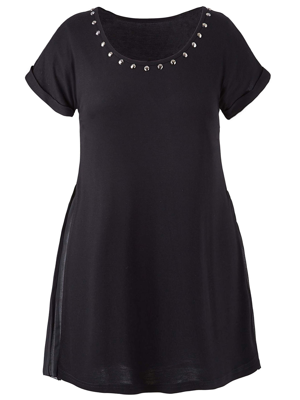 Wholesale Plus Size Clothing from Marisota - - BLACK Jewel Embellished ...