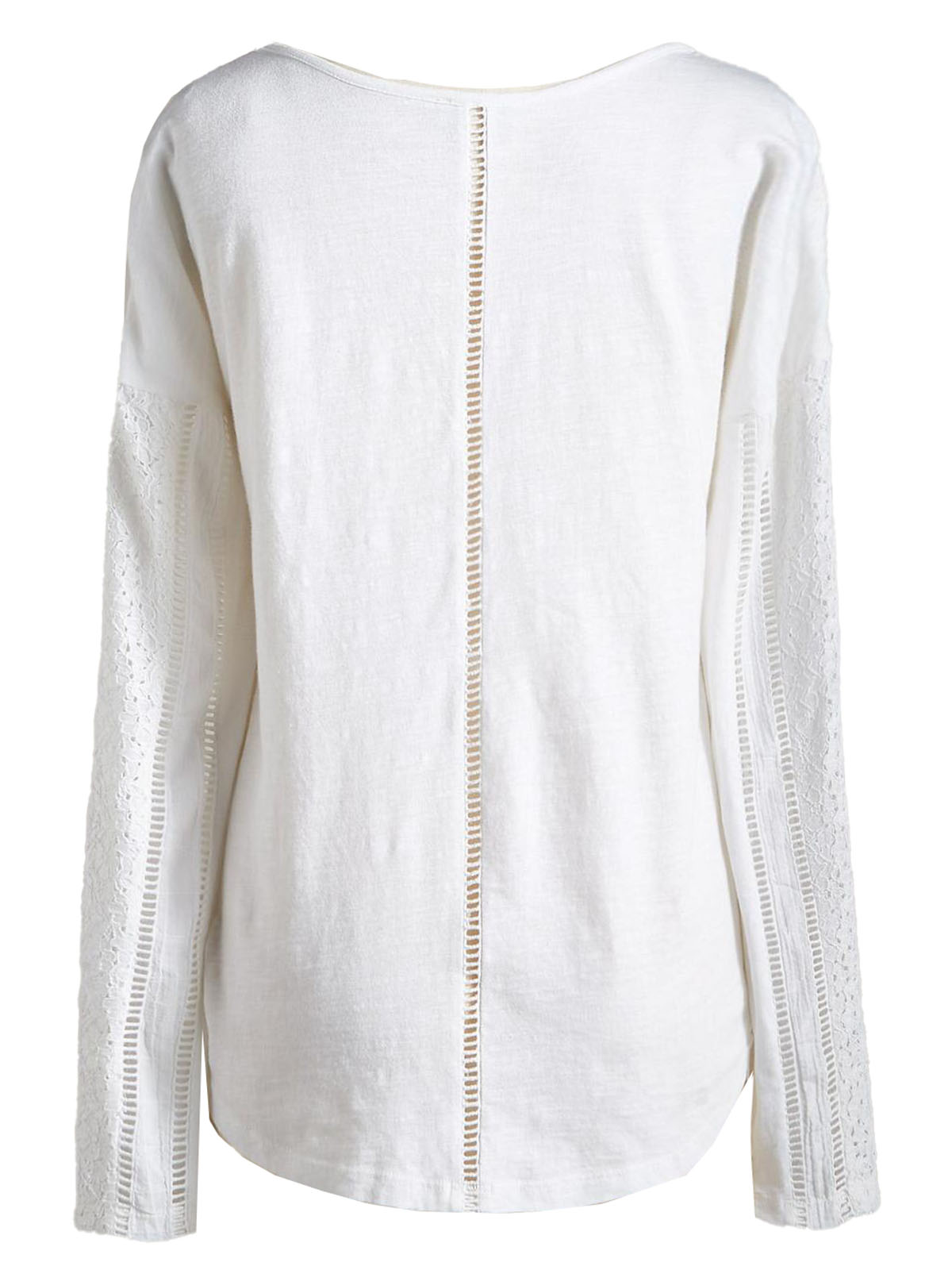 Sundance - - IVORY Floral Embroidered Lace Insert Top - Size 8 to 20 (S ...