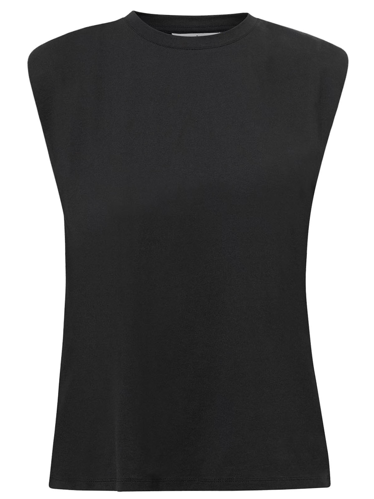 Ellos - - BLACK Saffron Padded Shoulder Top - Size 8/10 to 20/22 (EU 34 ...
