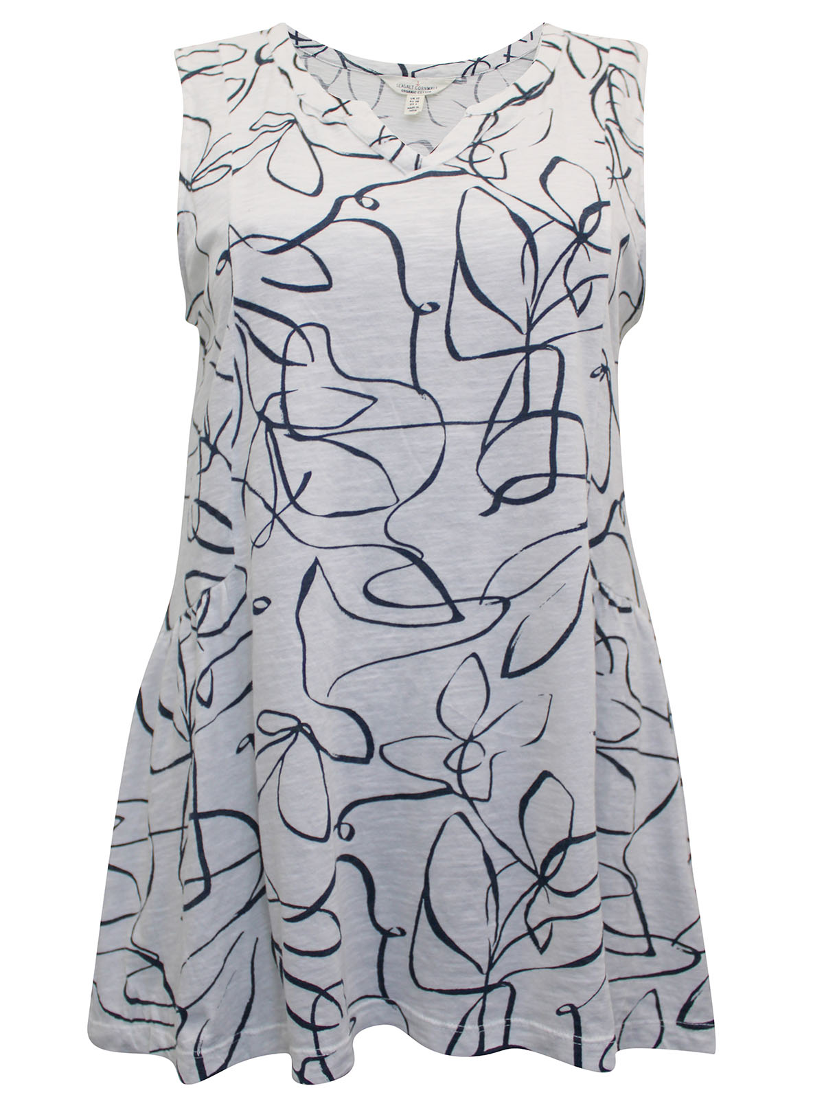 Wholesale SEASALT Organic Cotton Clothing, Cornwall Finest - - SS WHITE Linear Meditation Flag ...