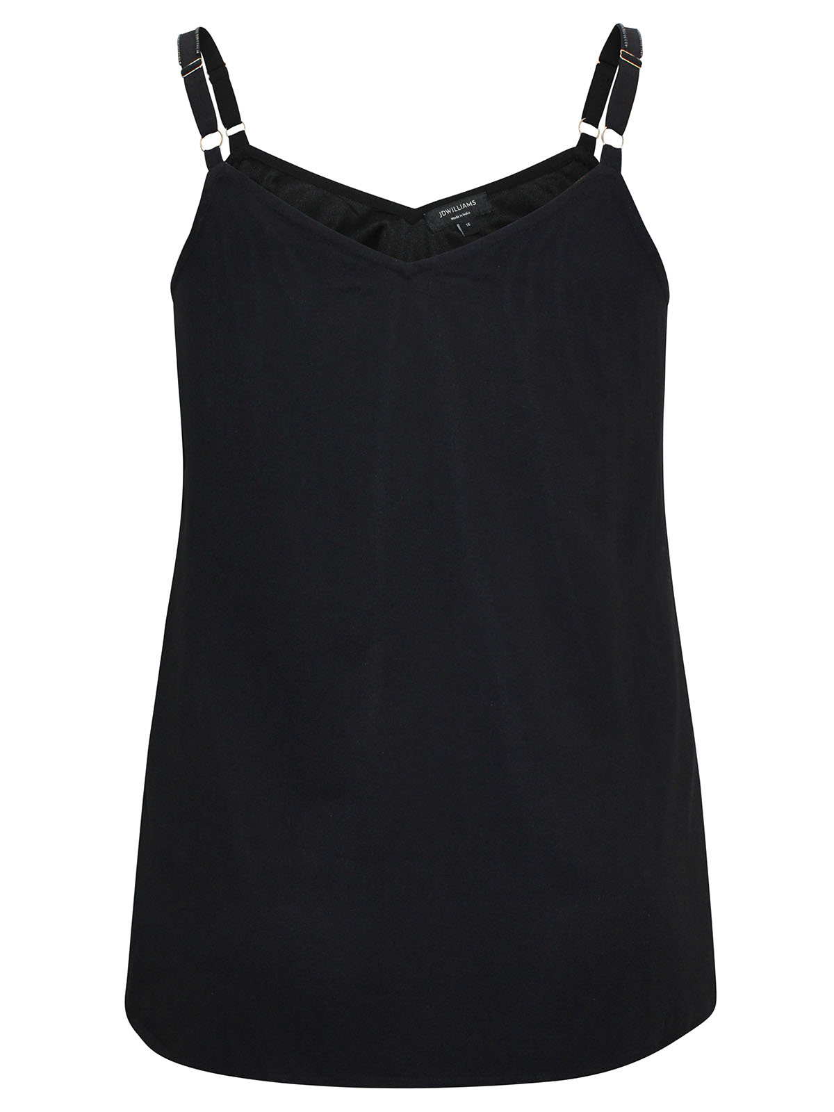 JD Williams - - BLACK Bead & Sequin Embellished Strappy Cami Top - Plus ...