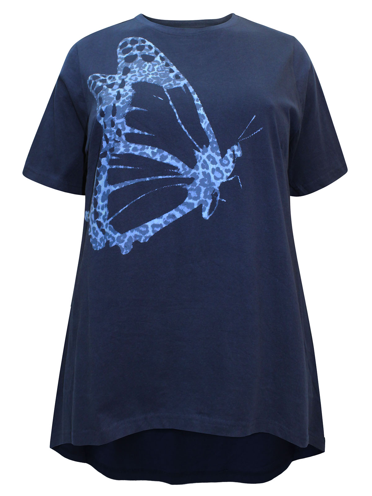 NAVY Pure Cotton Graphic Butterfly Print Top - Plus Size 14 to 30/32