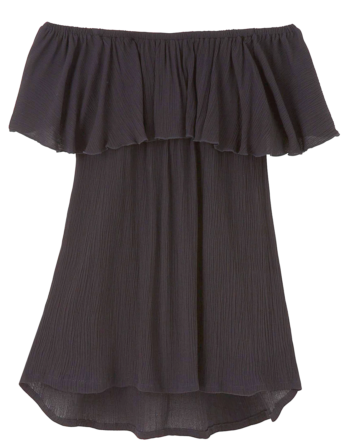 Label Be - - LabelBe BLACK Gypsy Style Off-Shoulder Frill Top - Plus ...