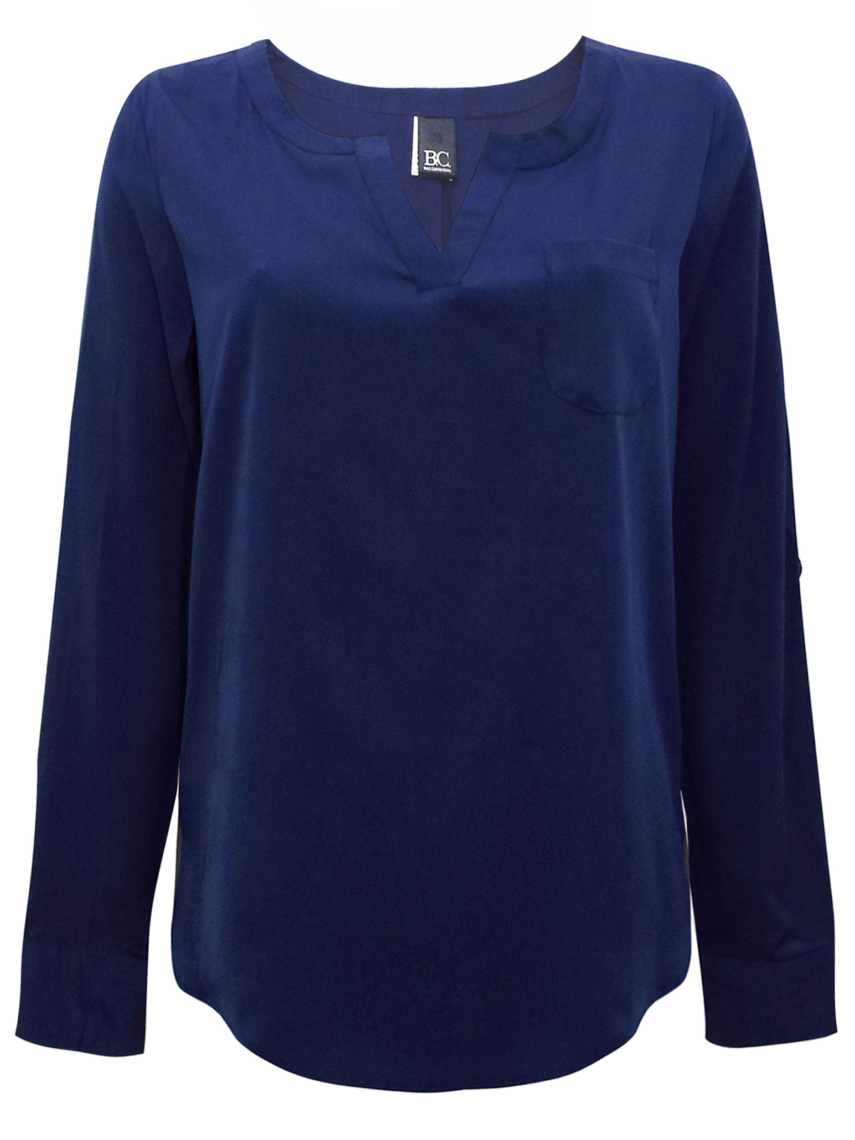 Best Connections, B.C., Heine - - Best Connections NAVY Notch Neck Long ...