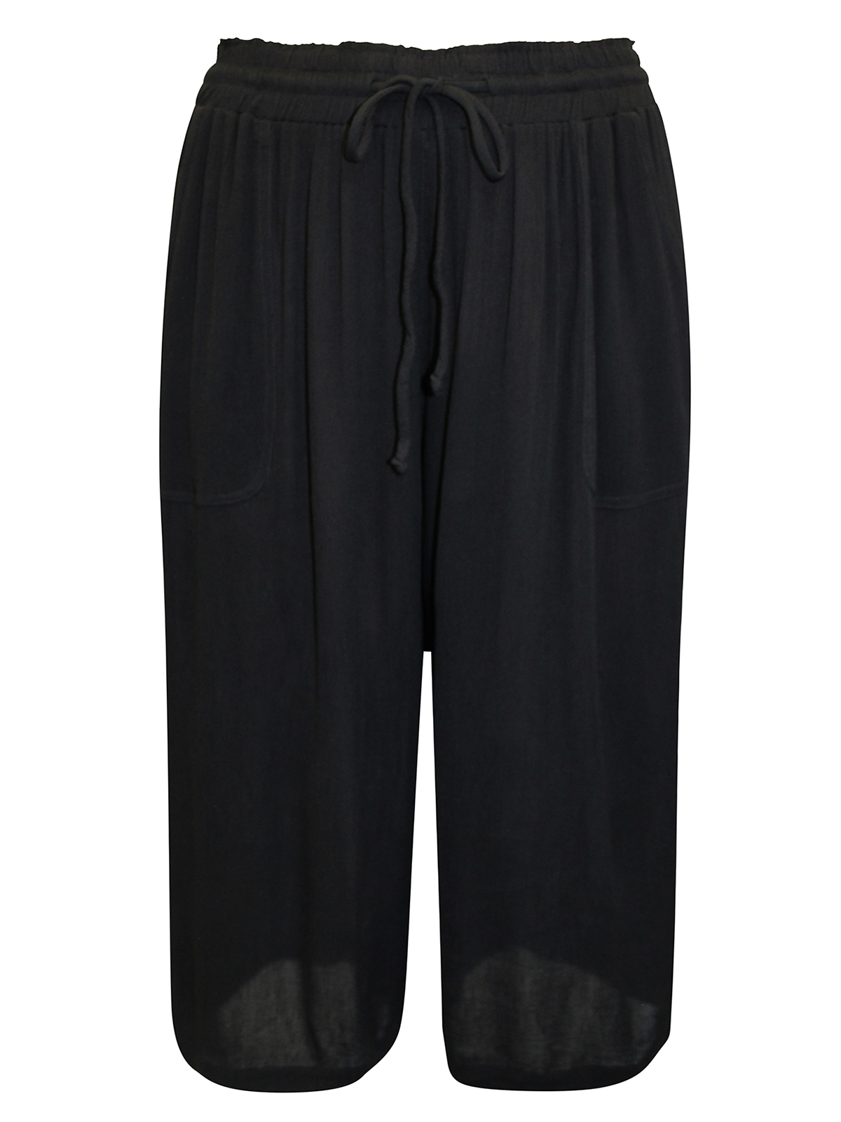 Plus Size wholesale clothing by simply be - - BLACK Crinkle Tie Waist ...